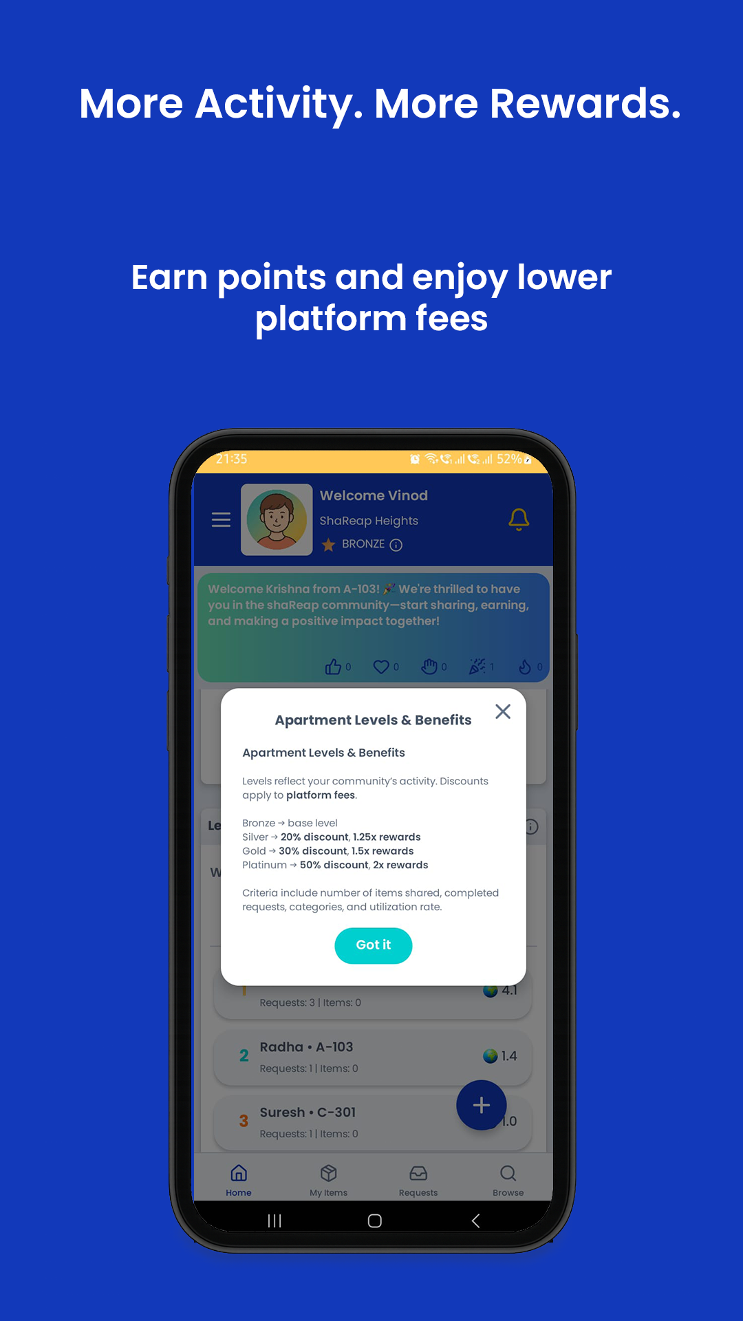 shaReap – Share. Earn. Save.